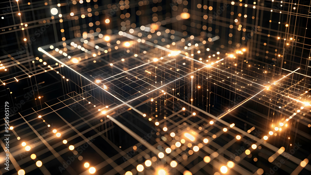 Vibrant AI Driven Management: Glowing Abstract Brain with Neural Connections in Dynamic Close-Up ...