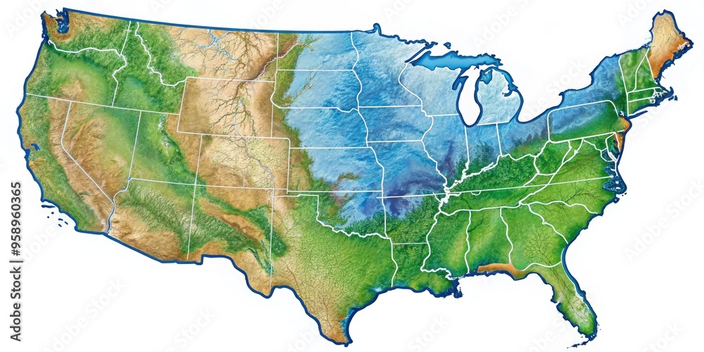 Overview Map Featuring The Prominent Rivers And Waterways Of The ...