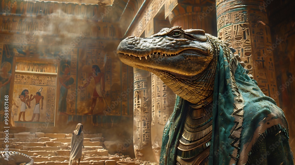 Myth of the Ammit the devourer of souls ancient Egyptian mythology ...