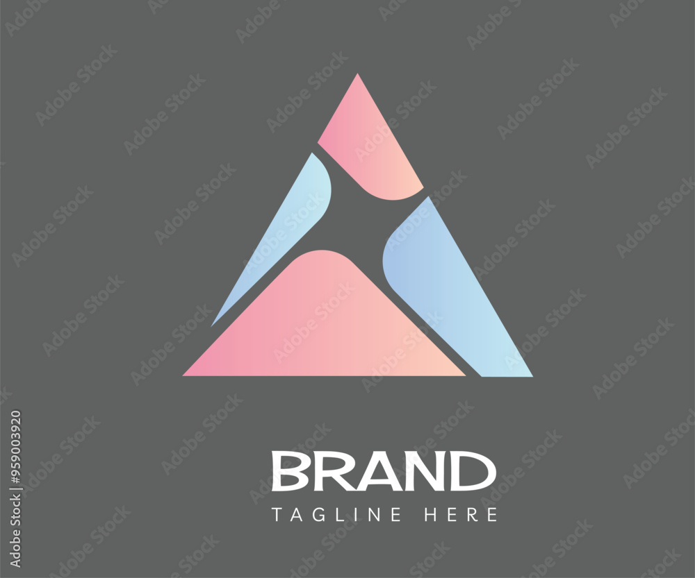 Triangle logo icon design template elements. Usable for Branding and ...