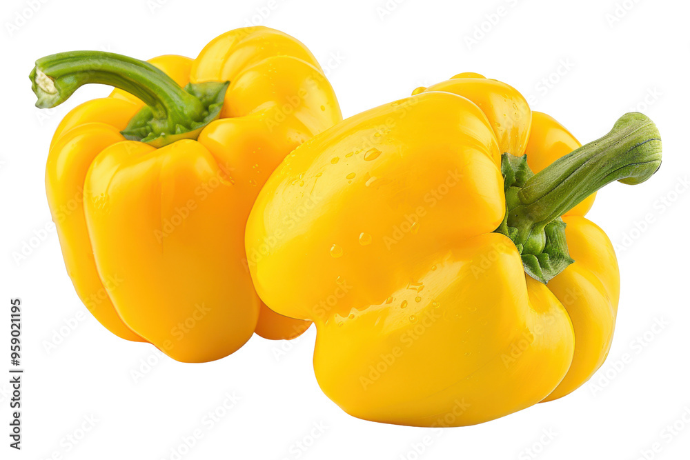 Fresh Yellow Bell Peppers. Bright and fresh yellow bell peppers ...