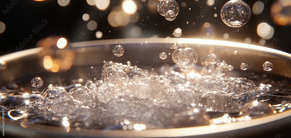 Bubbling Up A CloseUp Perspective of Water Boiling with a Focus on a ...