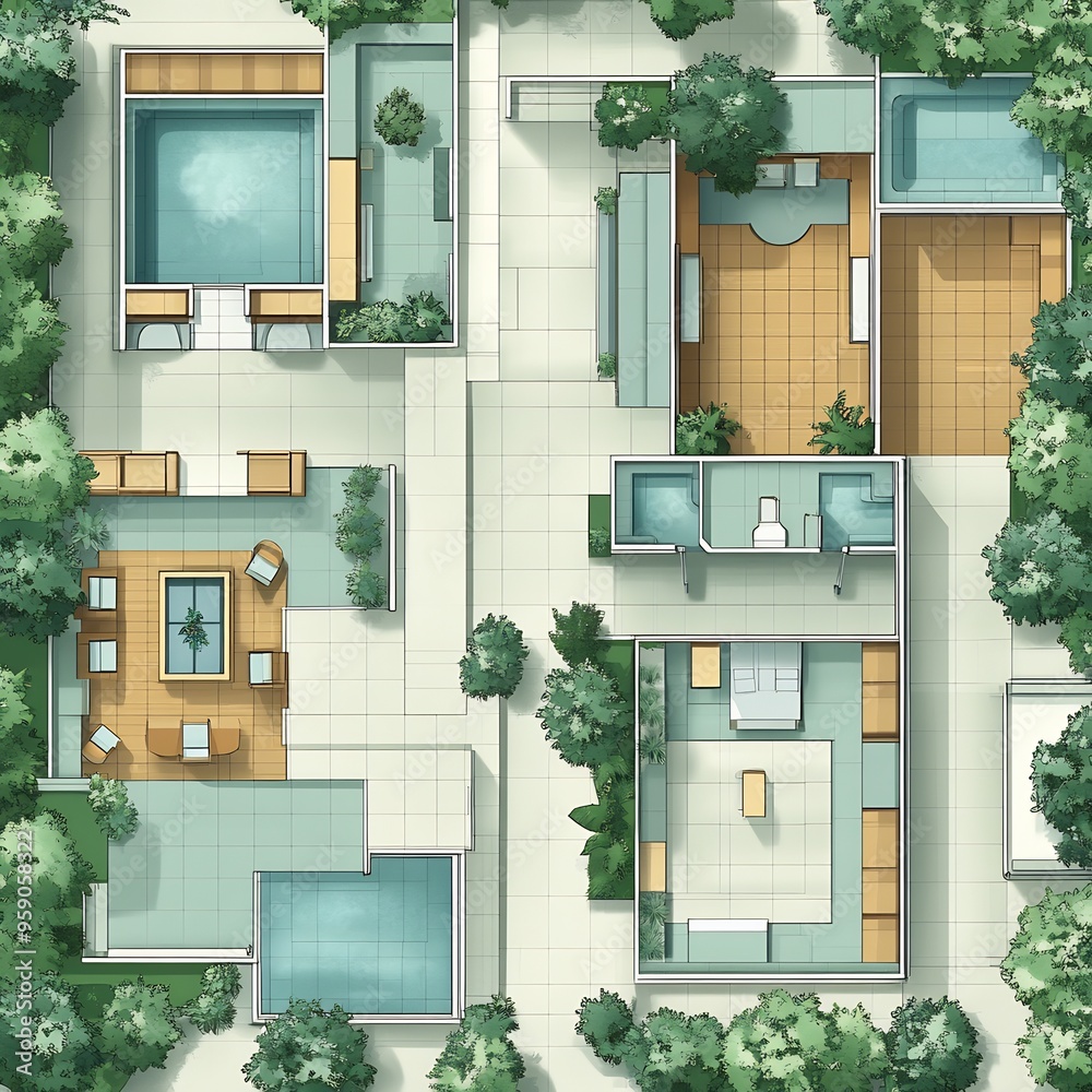 Healthcare Facility Maps Vector designs of maps floor plans for ...
