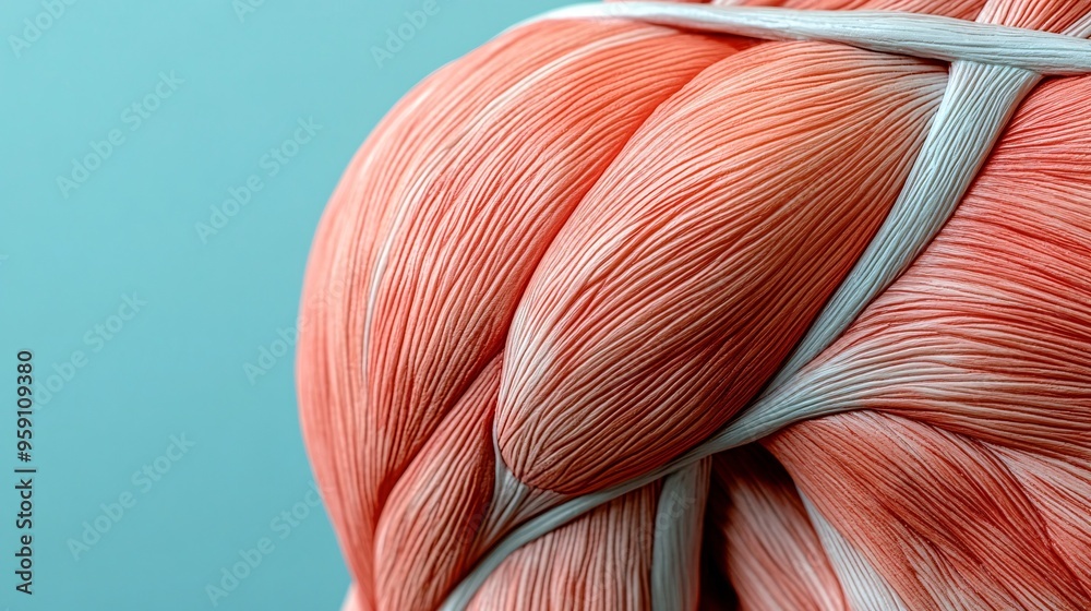 Human Shoulder Muscle Anatomy A Detailed Closeup Of The Human Shoulder Muscle Showcasing Its