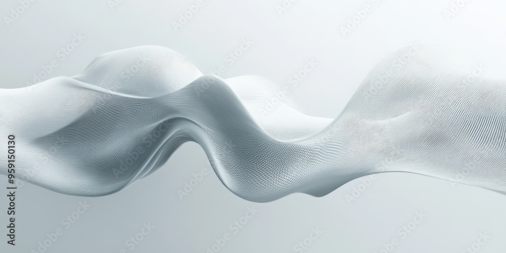 Minimalistic web design backdrop with a light gray background and subtle, abstract wave patterns ...