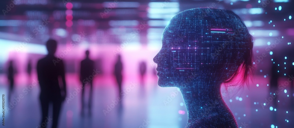 Human interaction with an AI virtual assistant chatbot highlighting ...