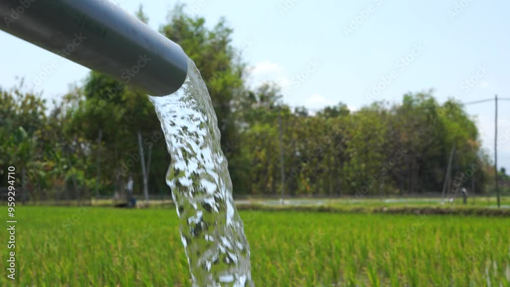 Irrigation of rice fields using pump wells with the technique of ...