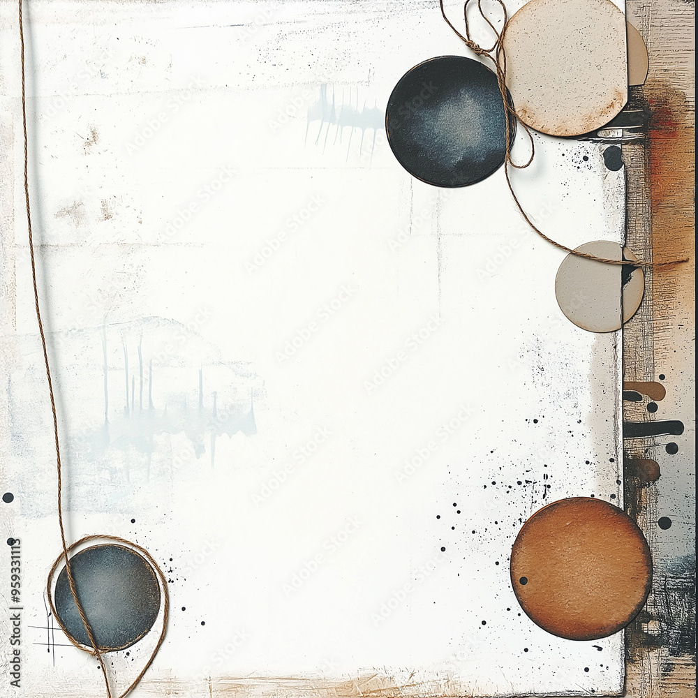 Scrapbook background design layout page, with vintage paper texture ...