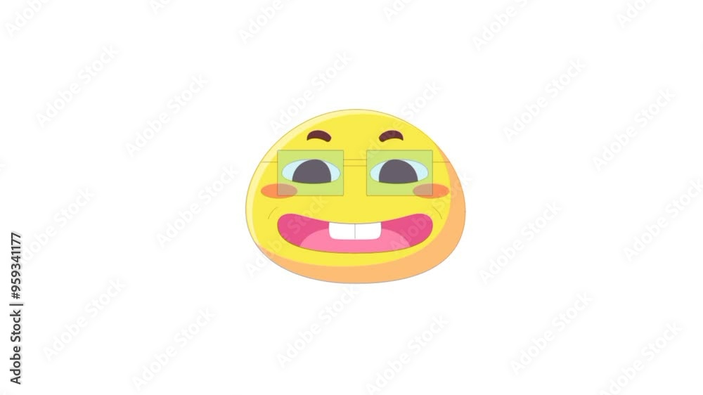 Cartoon Animated Emoji. Emotes on transparent background. 4K resolution ...