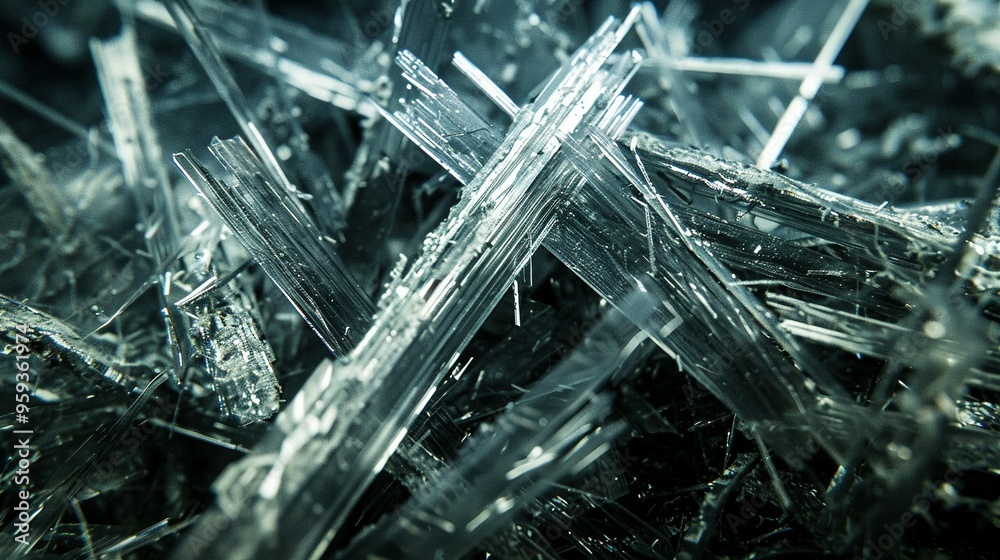 Asbestos Chrysotile Fibers Under Microscope: Detailed Structure and ...