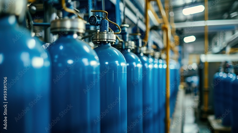 Liquefied Oxygen Production in a Factory: Oxygen Cylinder with ...
