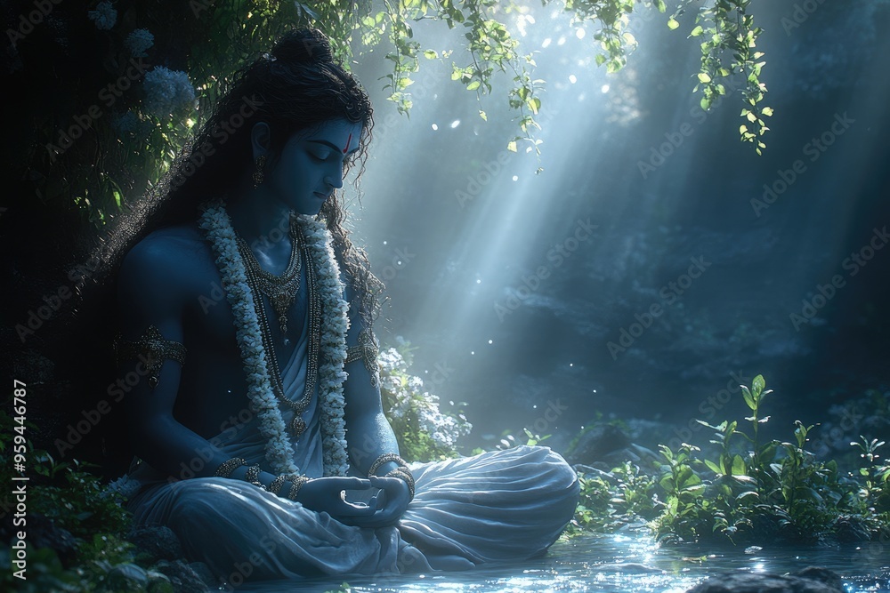 Supreme deity Vishnu: omnipotent divine figure in Vaishnavism ...