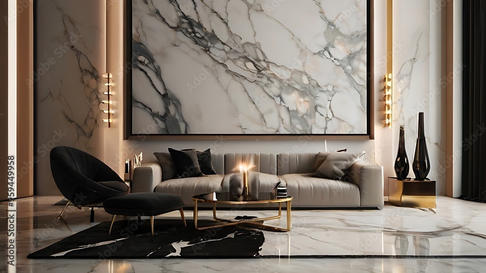 Premium modern bedroom interior design with marble tiles. premium ...