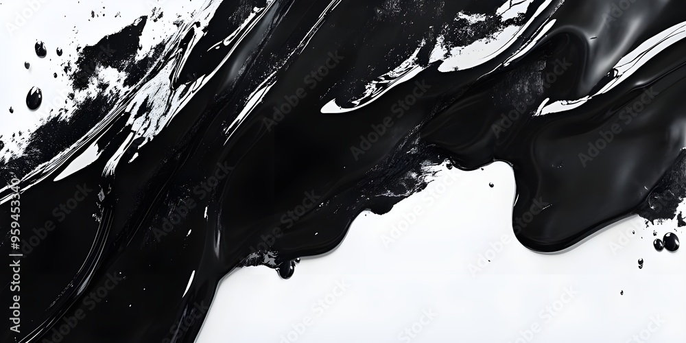 Black and White Paint Splash Background for Templates - Bold, Dynamic ...