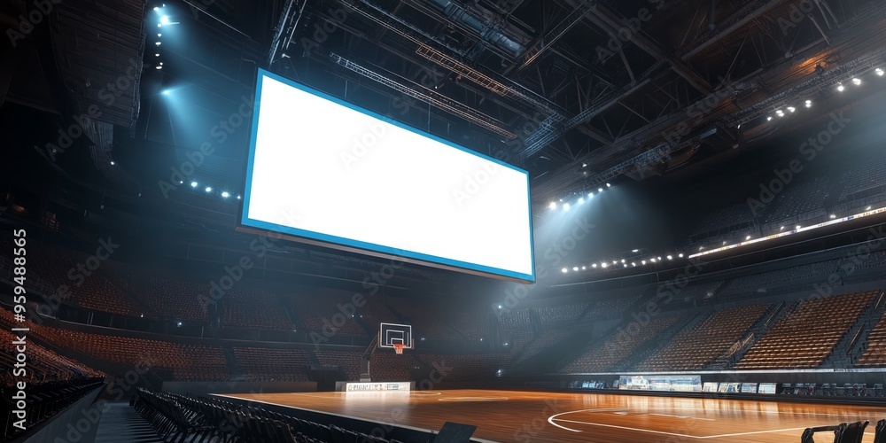 Stadium Advertising Billboard Mockup: Blank Canvas for Showcasing Your ...