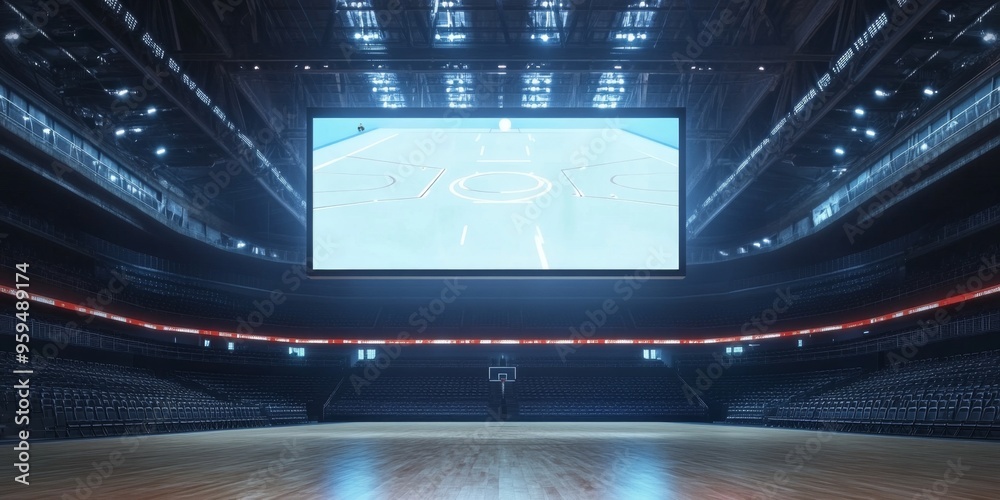 Stadium Advertising Billboard Mockup: Blank Canvas for Showcasing Your ...
