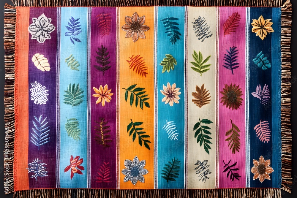 Maya Textiles Pattern A woven fabric pattern influenced by the art and ...