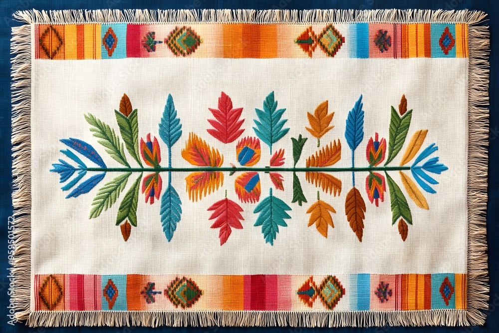 Maya Textiles Pattern A woven fabric pattern influenced by the art and ...