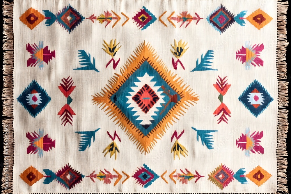 Maya Textiles Pattern A woven fabric pattern influenced by the art and ...