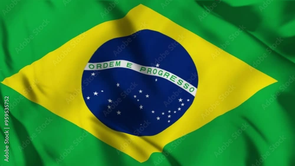 Brazil Flag Waving Video, Brazil Flag, Brazil Flag Animation, Brazilian ...