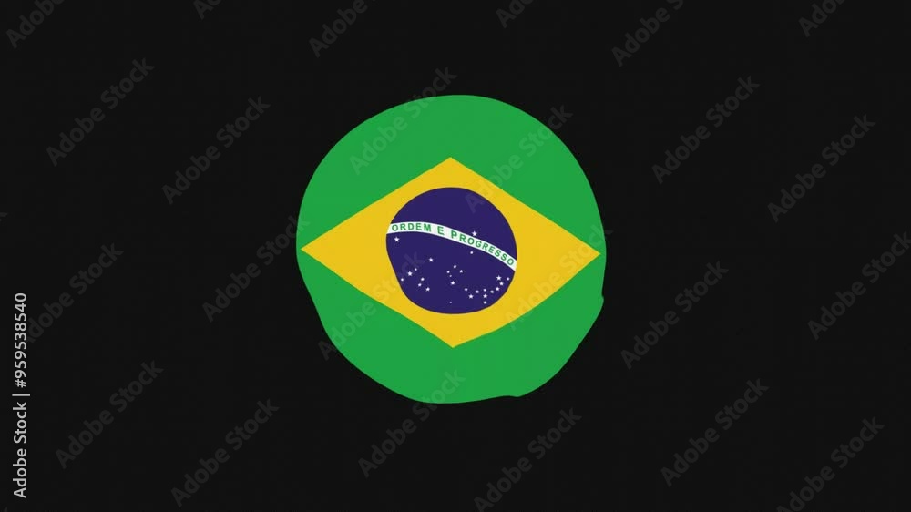 Brazil Flag Animation Video, Realistic HD Flag Of The Brazil, Brazil ...