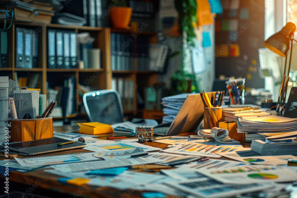 Analytical view on franchise failure cases. office environment with ...