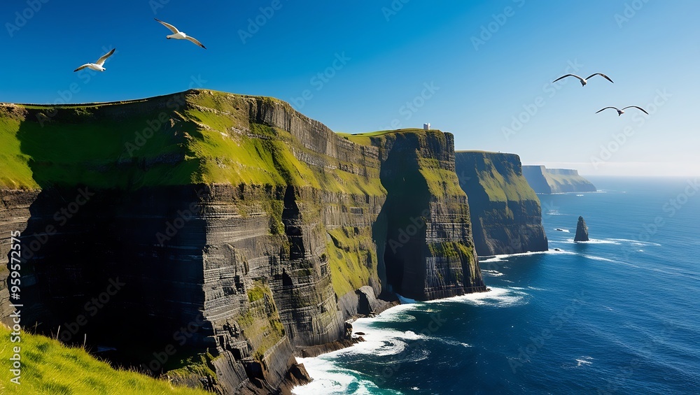 Experience the breathtaking beauty of the Cliffs of Moher in Ireland on ...