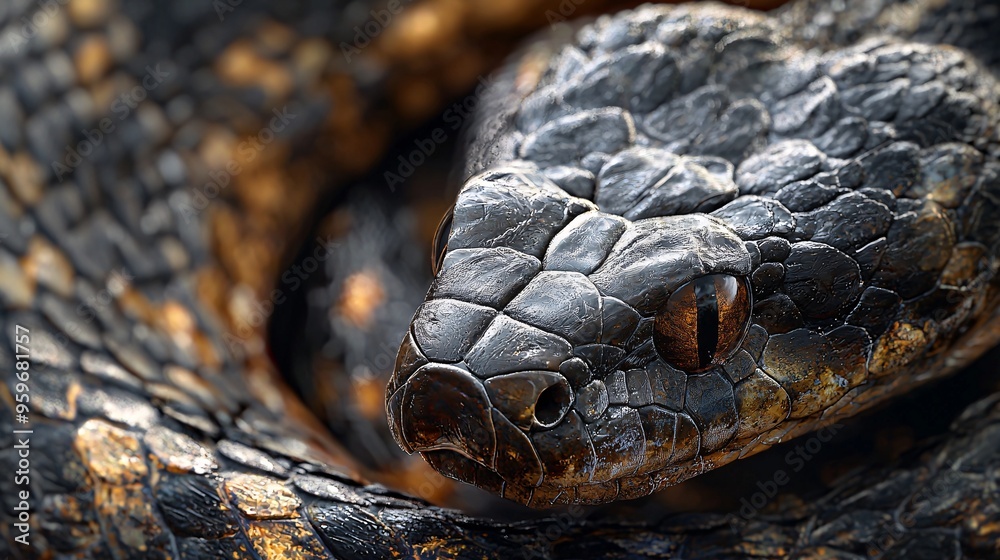 Ecdysis captures a detailed glimpse of a snake molting, unveiling the ...