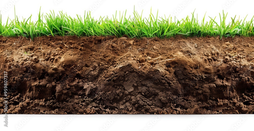 Ground layer. Earth mud surface. Nature underground cross section. Dirt ...