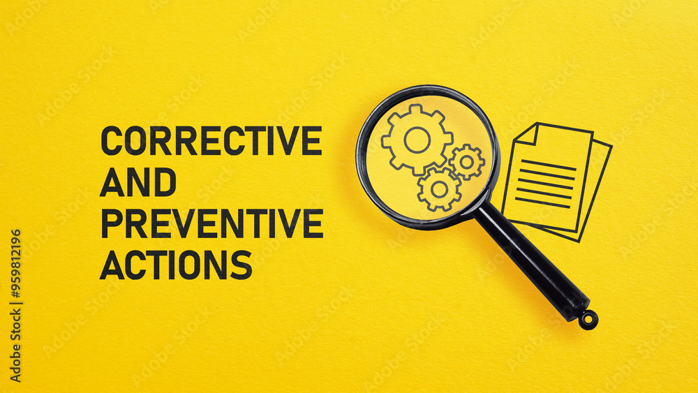 Corrective and Preventive Actions are shown using the text CAPA Stock ...