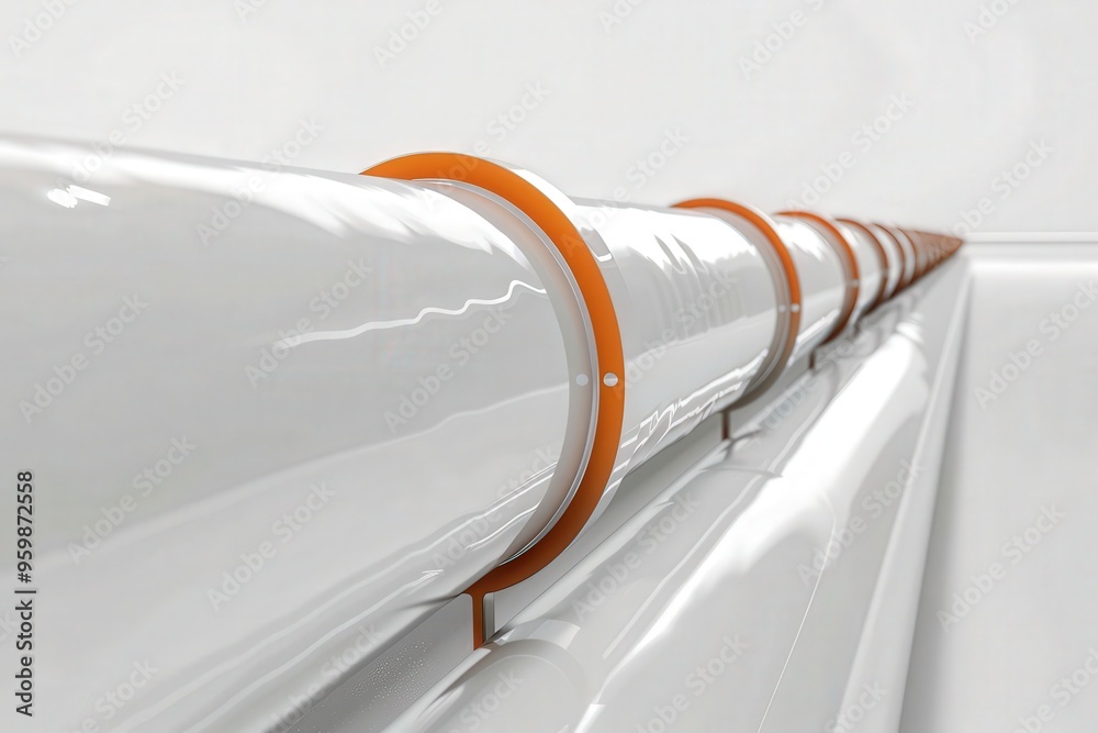 This visualization illustrates a sales pipeline with a modern and clean ...