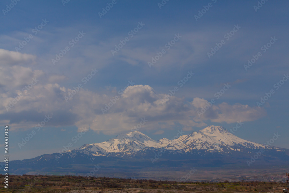Hasandağı or Mount Hasan is a volcanic mountain with its peak 3268 ...