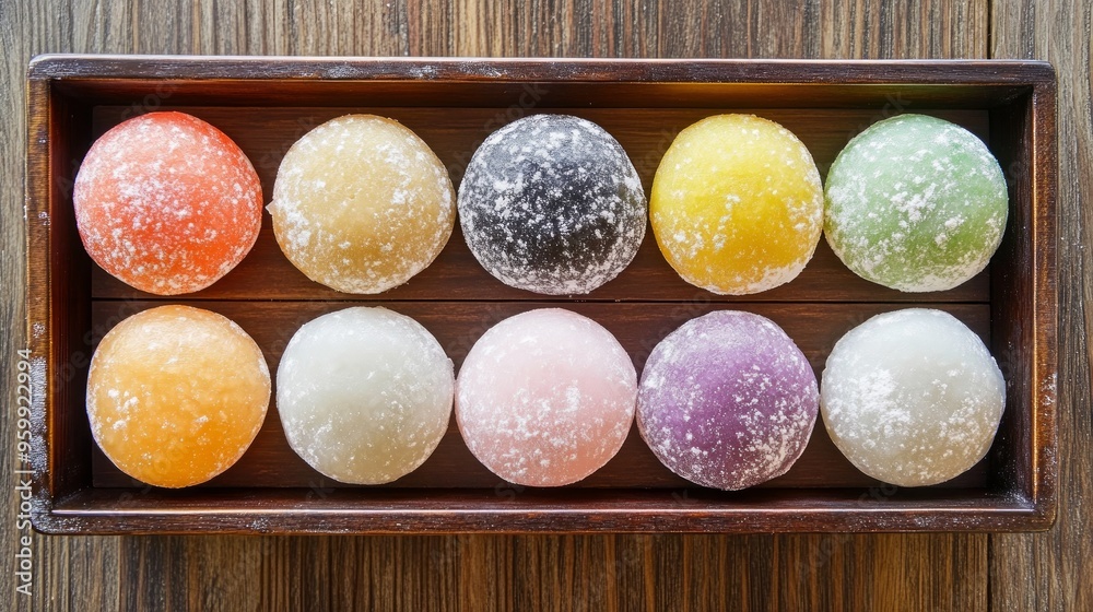 Mochi is a Japanese cake made from glutinous rice, pounded until it is ...