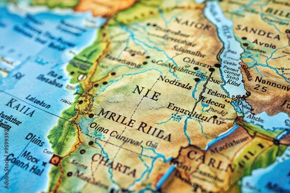 Nile River Africa Map Map Of The Nile River Basin | Download