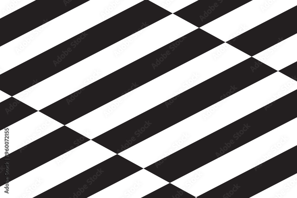 Diagonal black and white lines background. Tilted parallel stripes pattern. Stripy texture ...