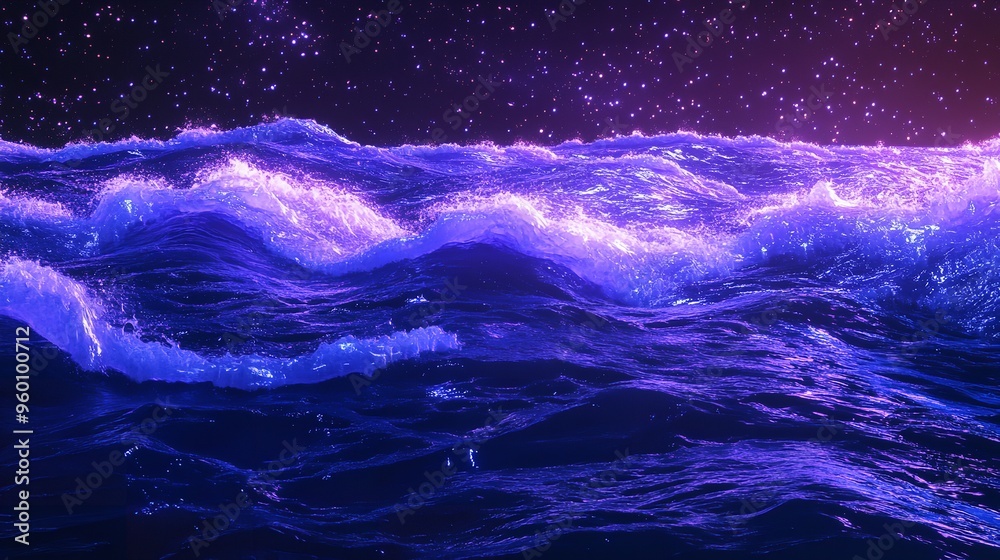 Blue Jet lightning phenomenon in the upper atmosphere, powerful blue ...