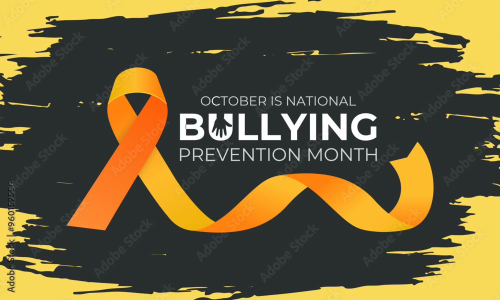 Vector illustration of National Bullying Prevention Month design ...