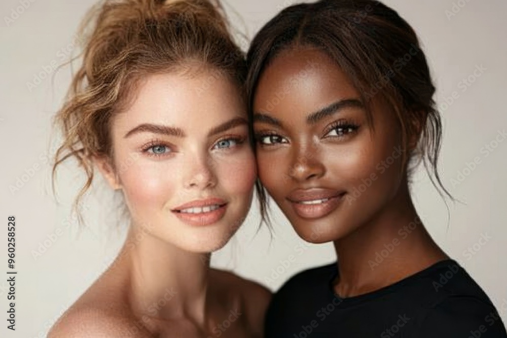 Foto de Beauty and unity, this diverse group of beautiful women of all ...