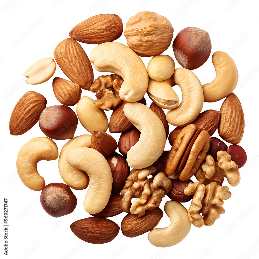 Mixed nuts, Nuts & Seed, Isolated on Transparent Background, Graphic ...