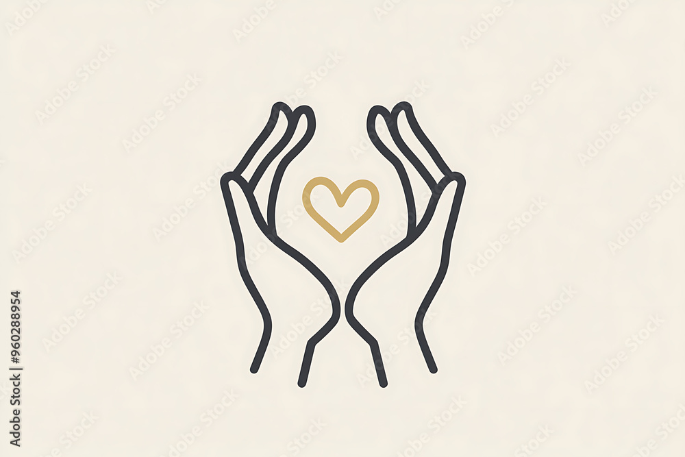 Minimalist support icon, featuring clean lines and simple shapes to ...