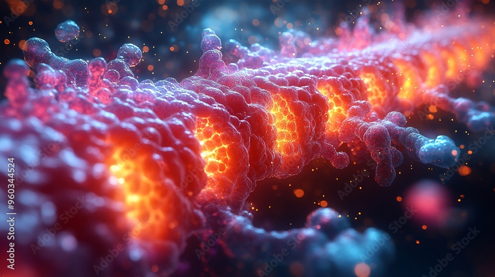 Holographic projection of a cell membrane with molecular channels ...