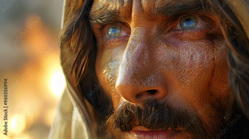 The split-second transformation as a blind man’s eyes open wide, light ...