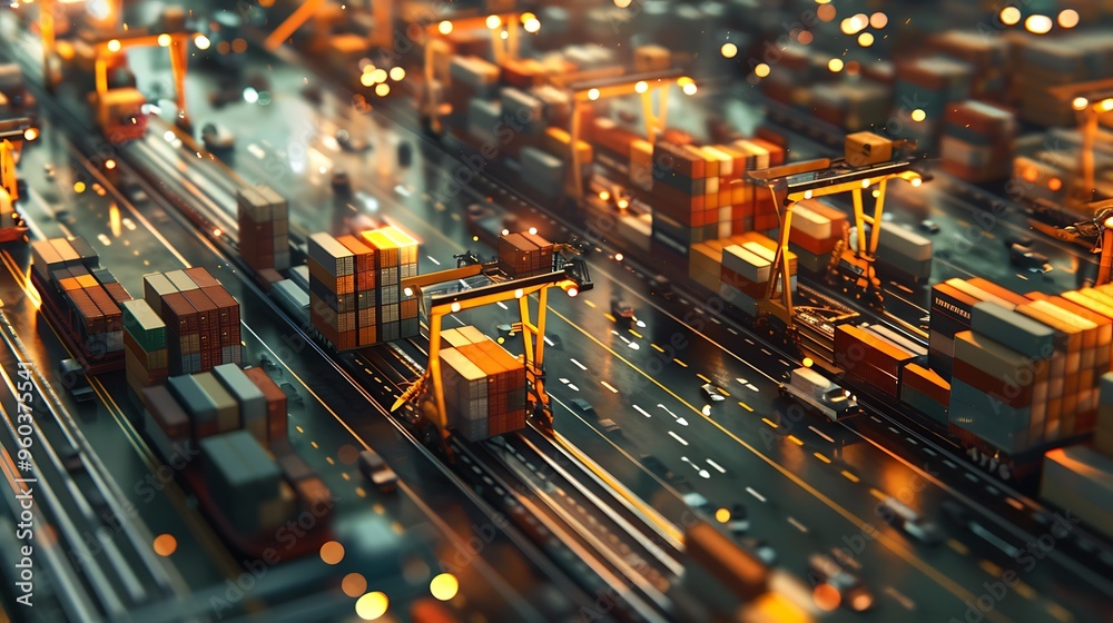 AI-driven logistics and supply chain management system 32k, full ultra ...