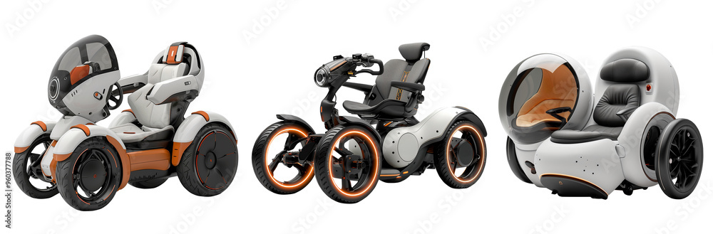 Electric passenger car or electric scooter, technology for the future ...