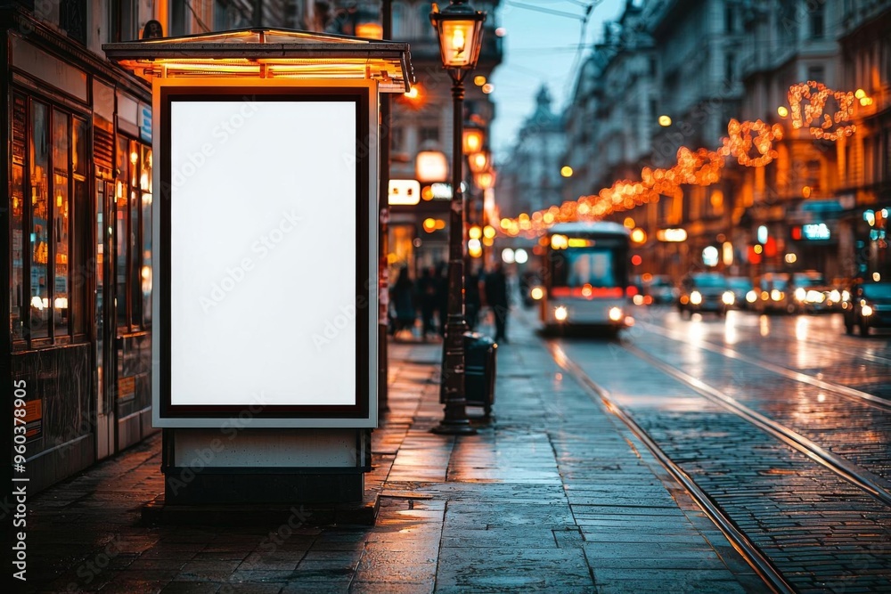 Foto de Hyper realistic photo of A blank advertising billboard ...