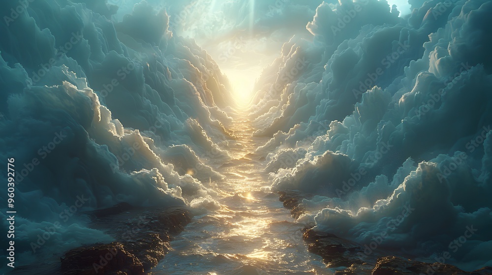 Picture the victorious crossing as Moses leads the Israelites through ...