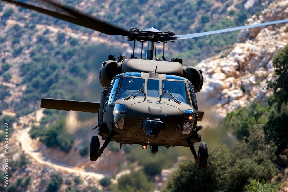 Military helicopters, reconnaissance, gathering battlefield ...