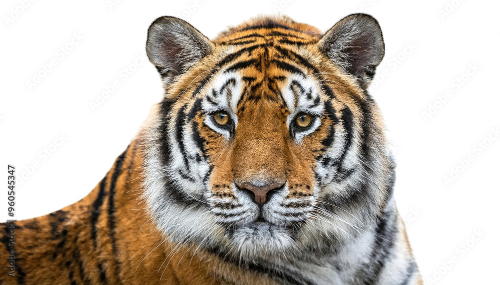 Siberian Tiger, Majestic Endangered Big Cat, Powerful Predator of the ...