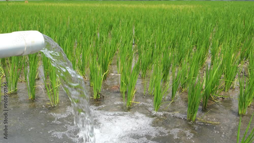 Irrigation of rice fields using pump wells with the technique of ...