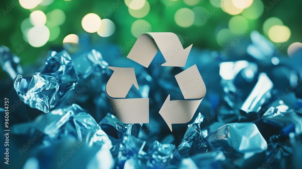 High-tech recycling facility, symbolizing circular economy. Stock ...